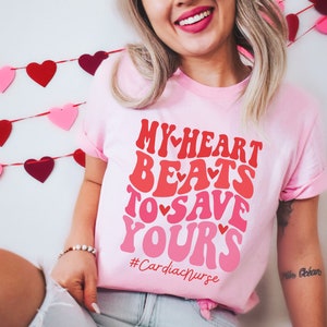 Valentines Cardiology Shirt, CICU Cardiac Intensive Care, My Heart ...
