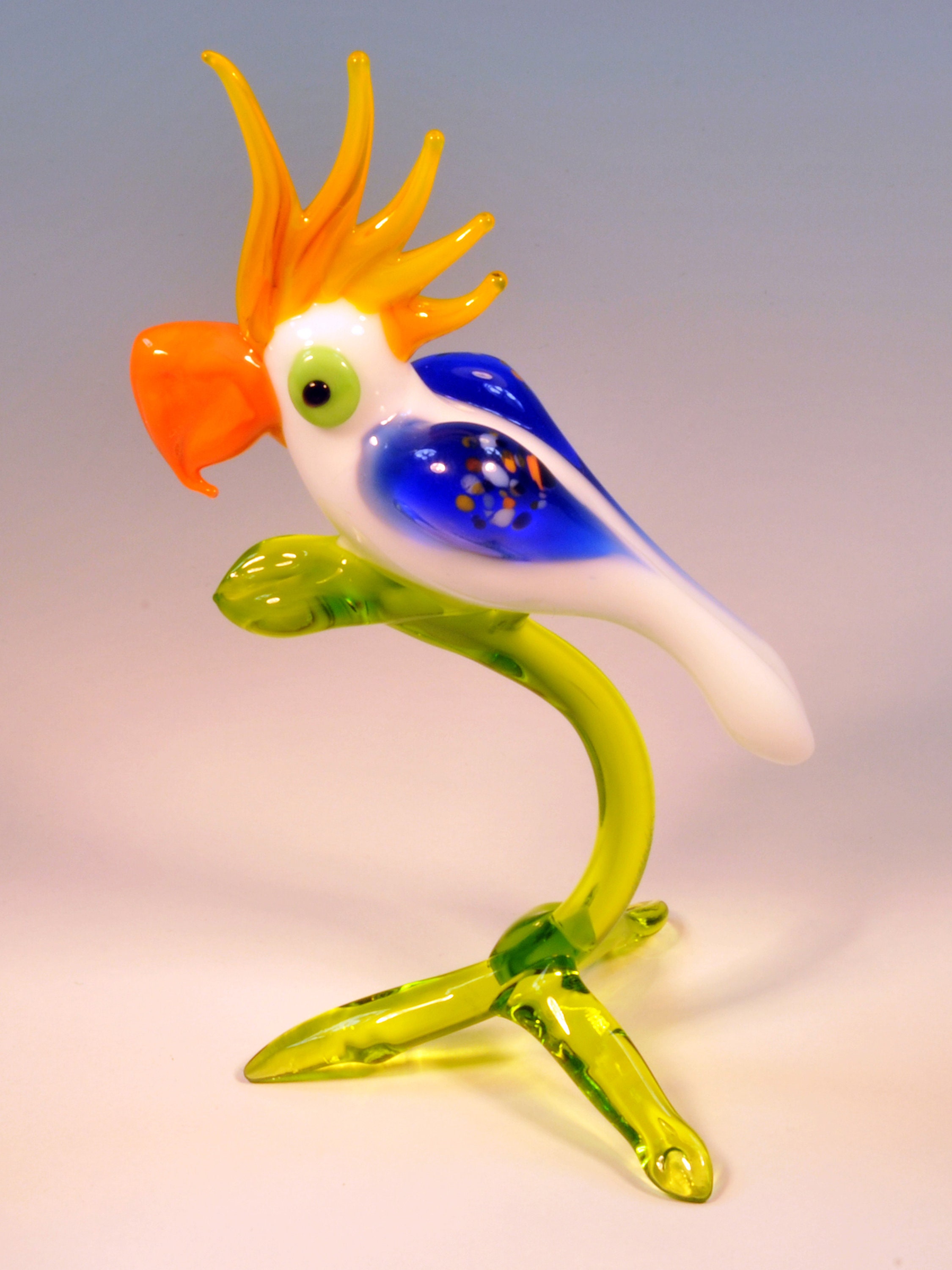 Hand Blown Glass Handmade Art Figurine BIRD PARROT 6036 - Etsy