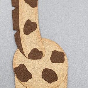 Wild Animal Handmade Paper Piecing Set of 7 for Zoo Scrapbook Pages or ...