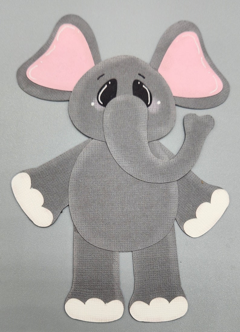 Wild Animal Handmade Paper Piecing Set of 7 for Zoo Scrapbook Pages or ...