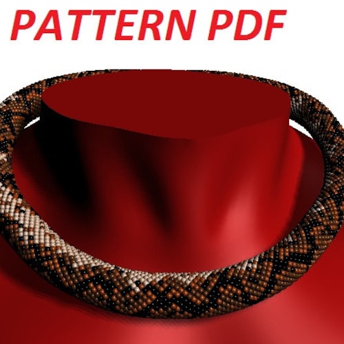 PDF Pattern for Snake Necklace DIY Seed Bead Crochet Art - Etsy