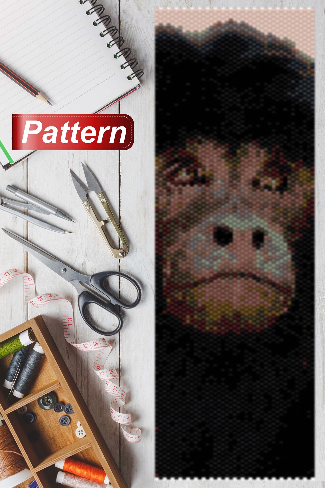 Bead Pattern Monkey Pattern Even Count Peyote Delica Bead - Etsy