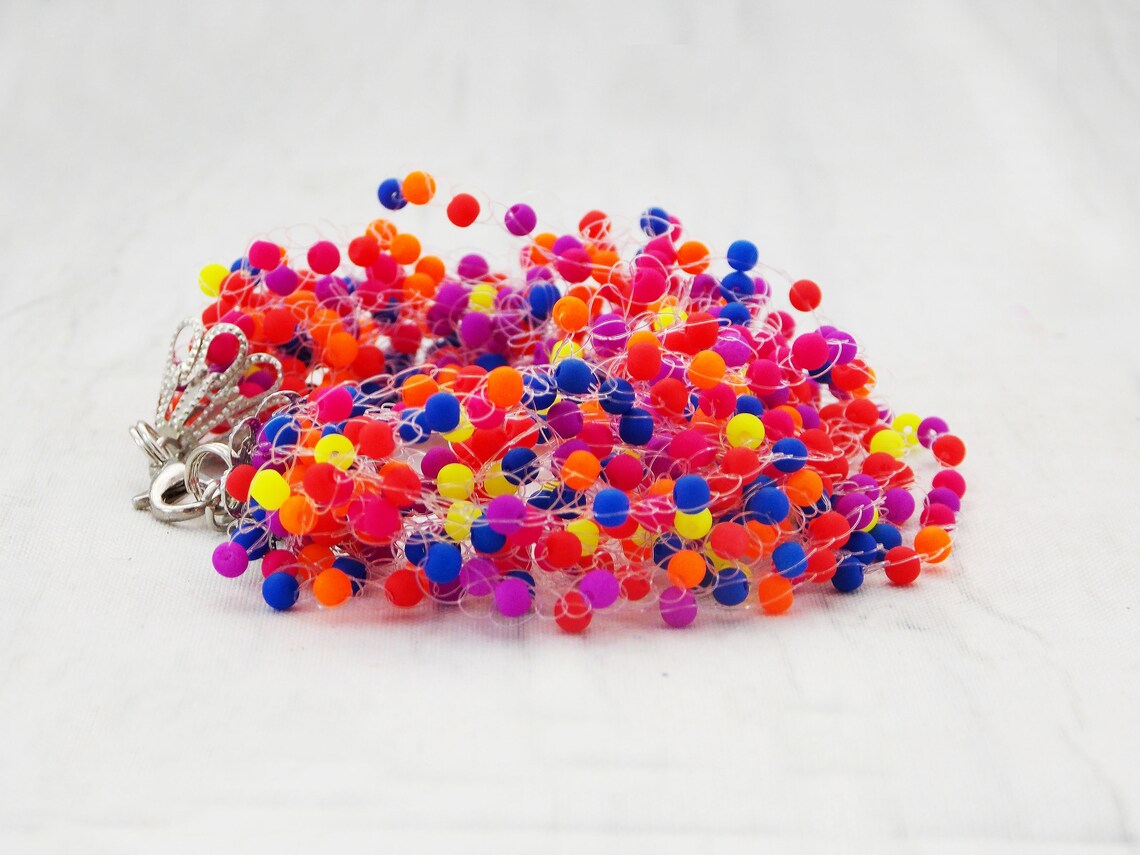 Neon Jewelry Beach Outfits Neon Bracelet Neon Accessories Hawaiian ...