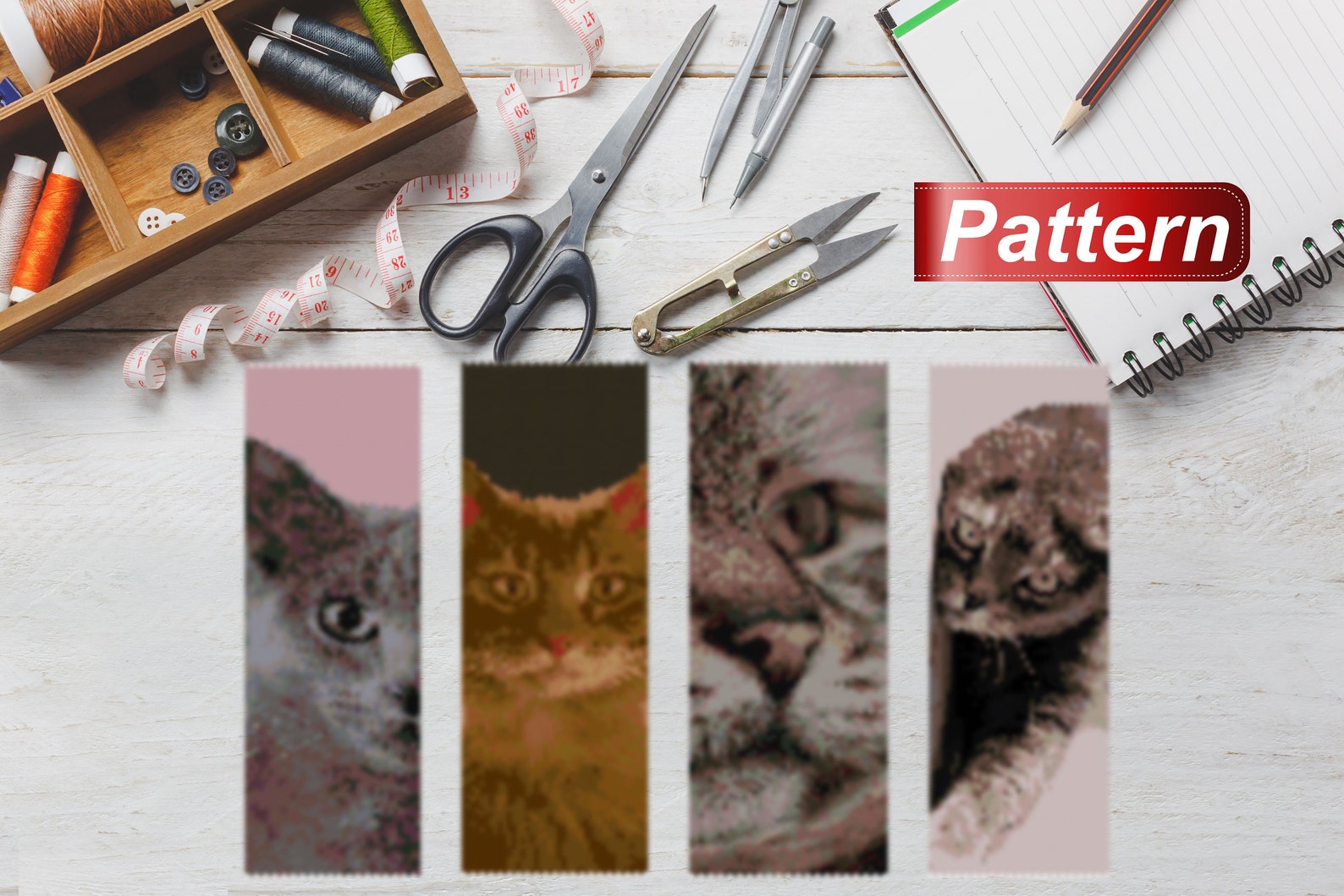 Cat Cuff Pattern Bracelet Beaded Peyote Jewelry Tutorial Make - Etsy