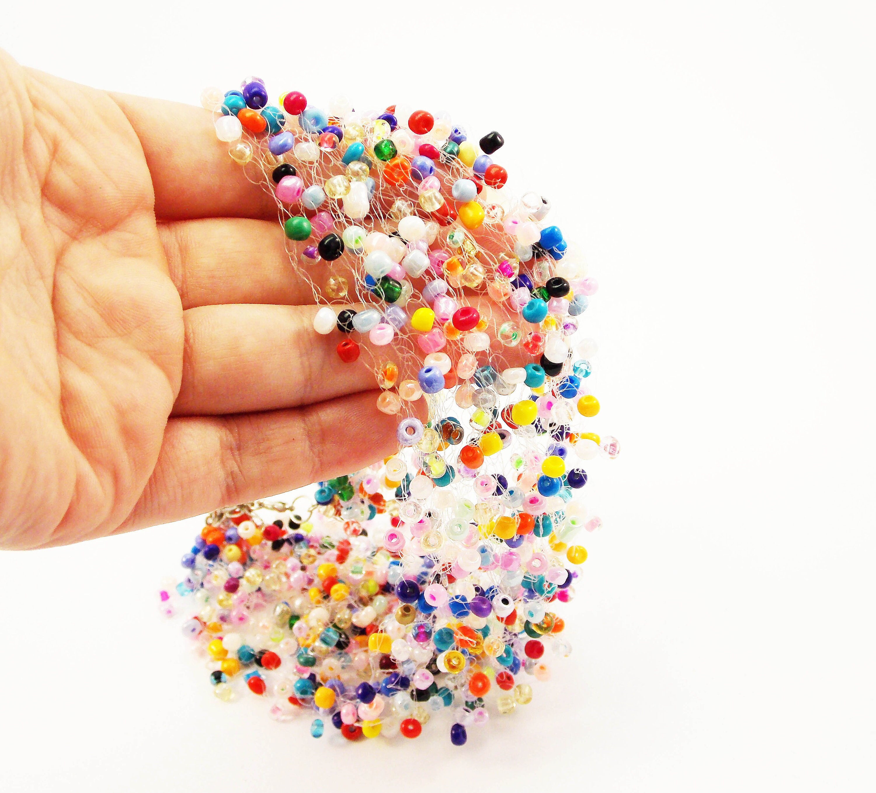 Gypsy Jewelry Fun Jewelry Beaded Necklace Rainbow Jewelry Fall - Etsy ...