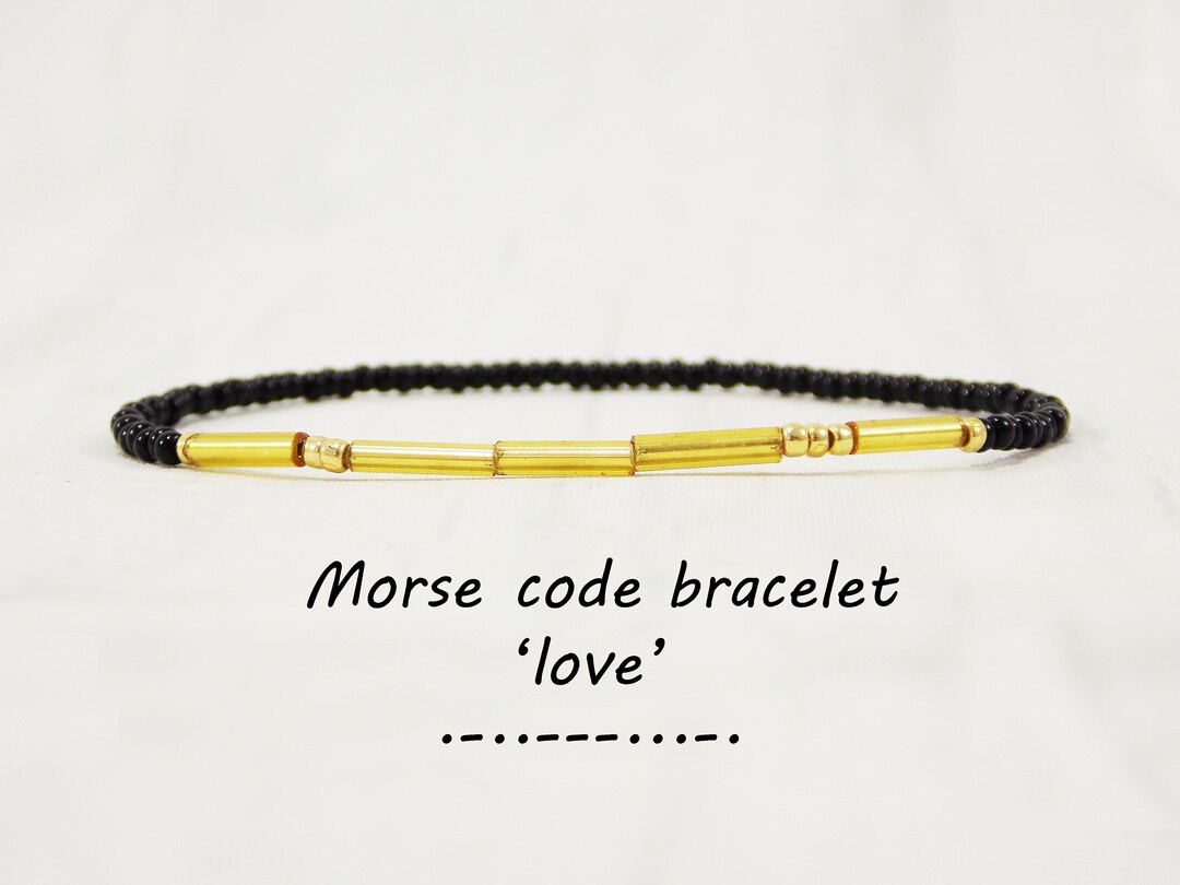 Morse Code Love Minimal Bracelet Special Gift for Her Party Favor ...