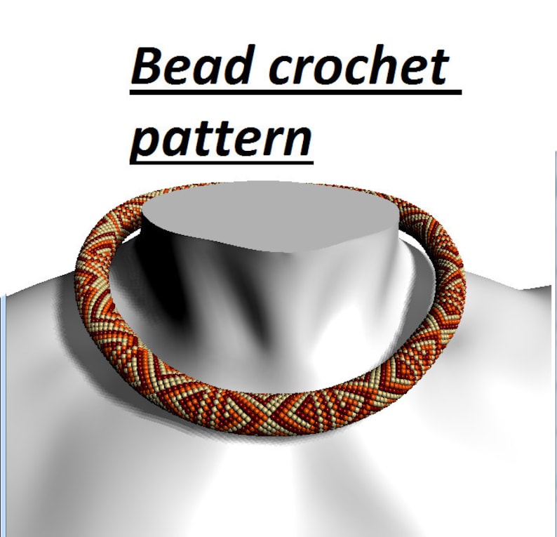 Bead Crochet Rope Pattern Necklace or Bracelet Beading Tutorials and ...