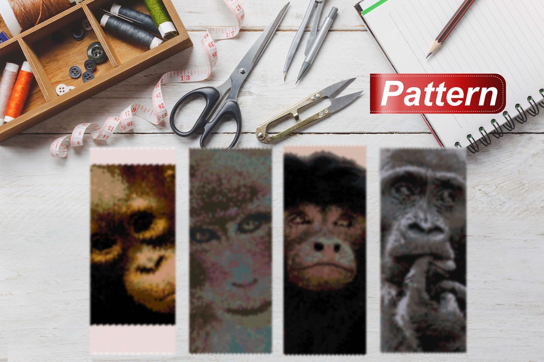 Bead Pattern Monkey Pattern Even Count Peyote Delica Bead Pattern ...