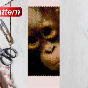 Bead Pattern Monkey Pattern Even Count Peyote Delica Bead Pattern ...