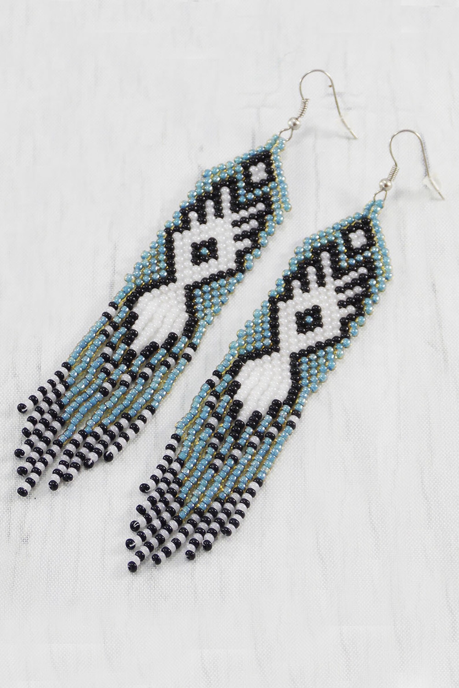 Shoulder Dusters Large Ethnic Earring African Bead Earring | Etsy