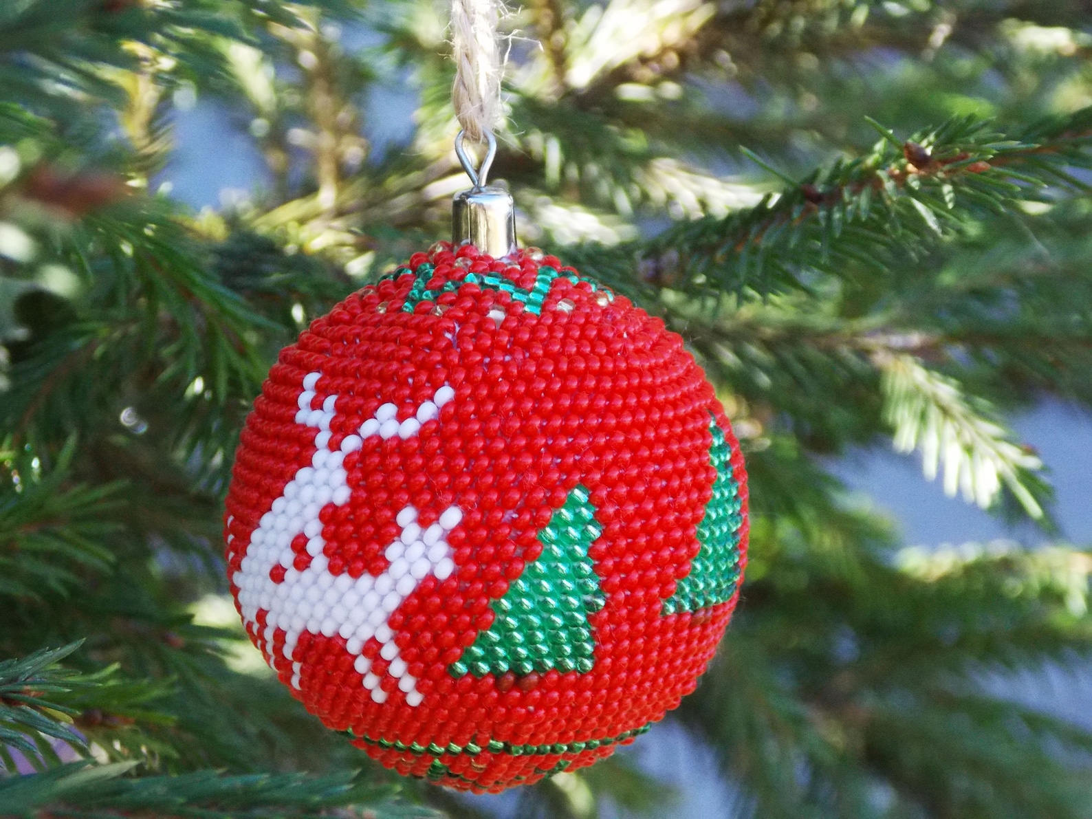 Beaded Christmas Ornament Patterns Bead Crochet Pattern Ball - Etsy