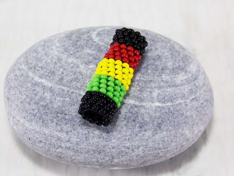 Dread Bead Rasta Beads for Locs Jamaican Flag Dreadlock Bead - Etsy