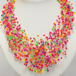 Neon Jewelry Neon Necklace Hawaii Jewelry Colorful Necklace Fun ...