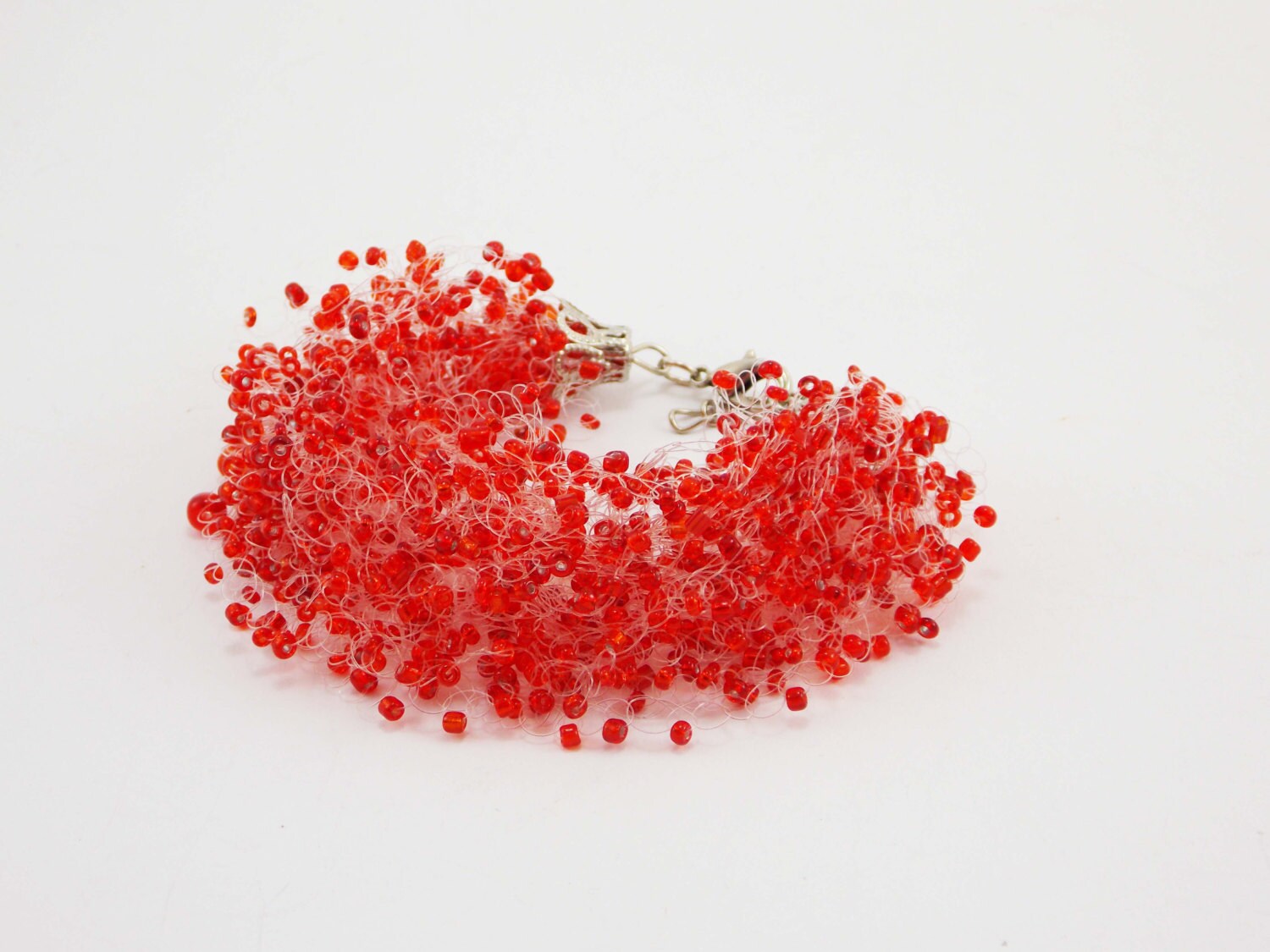Red Bracelet for Women Red Jewelry Multi Strand Bracelet Red Valentine ...