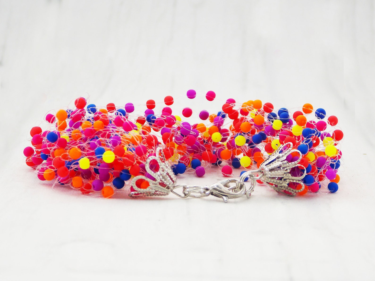 Neon Jewelry Beach Outfits Neon Bracelet Neon Accessories - Etsy