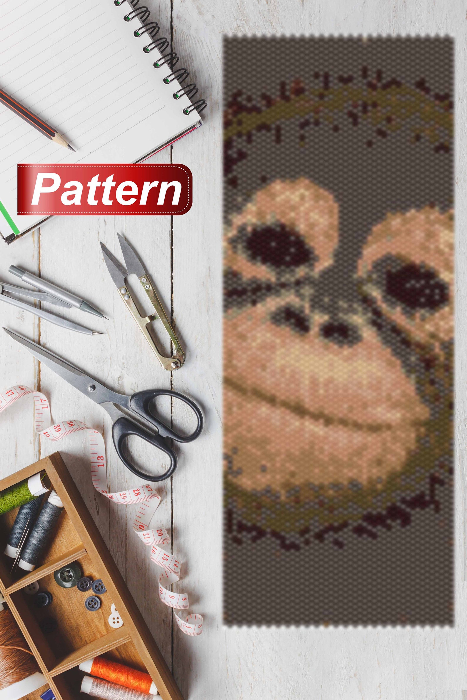 Monkeys Peyote Bead Bracelet Delica Pattern Diy Pattern for | Etsy