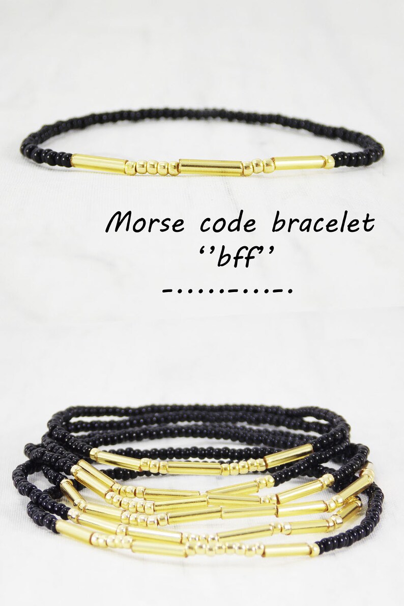 Bff Morse Code Bracelet Bff Bracelet for Girls Distance - Etsy