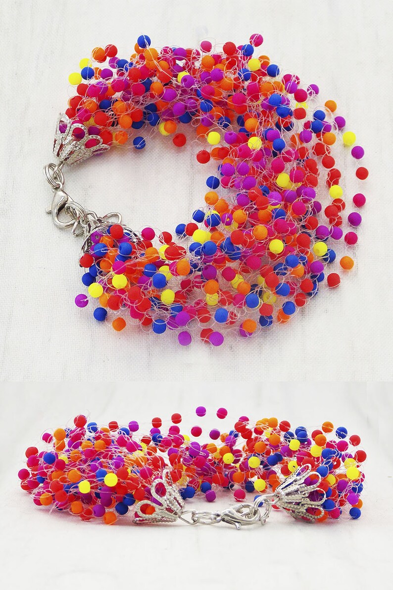Neon Jewelry Beach Outfits Neon Bracelet Neon Accessories - Etsy