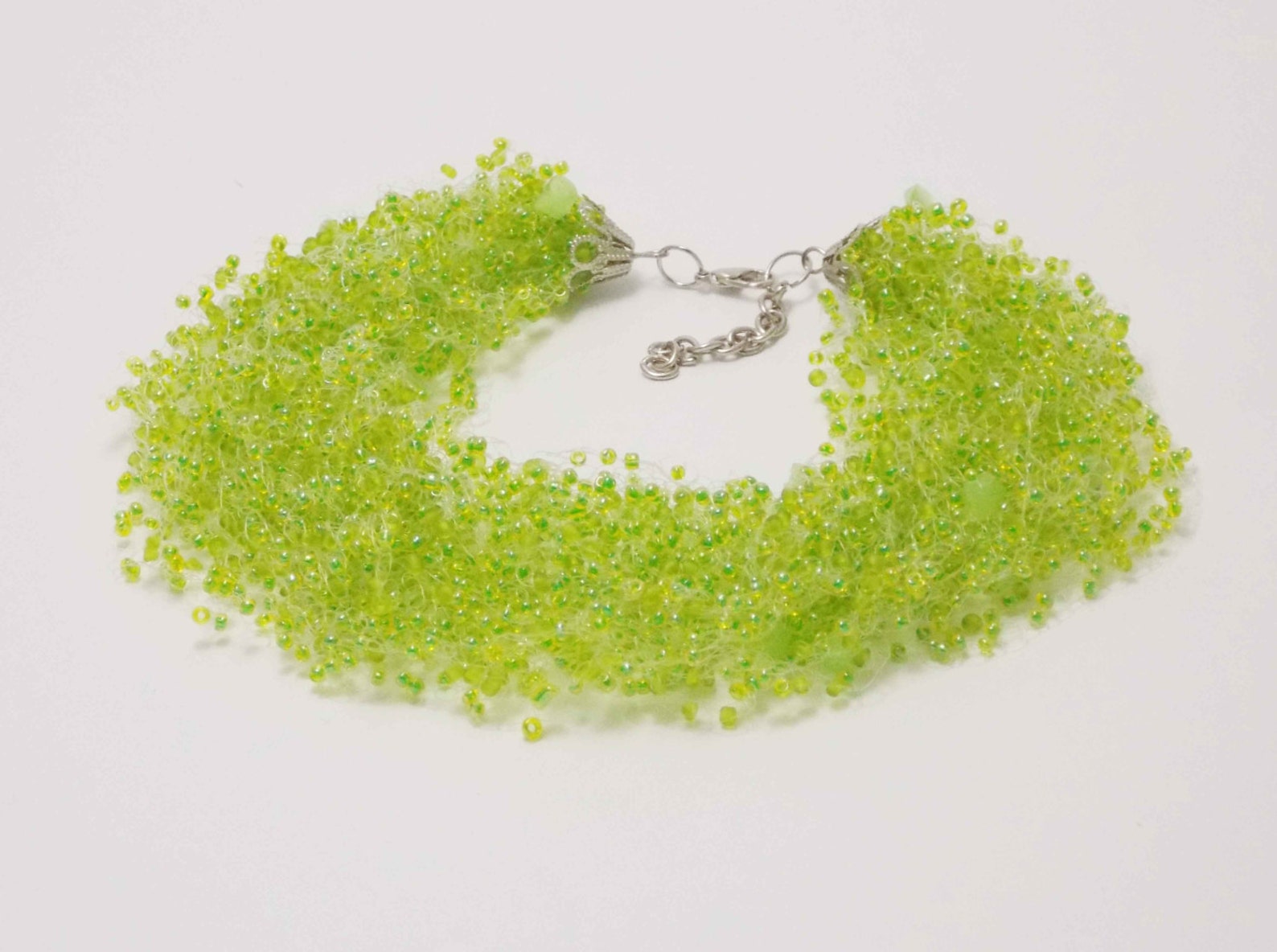 Lime Green Necklaces Green Wedding Spring Original Necklace | Etsy