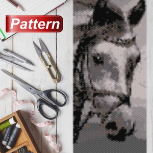 Horse Peyote Pattern Diy Peyote Stitch Horse Bead Pattern Wide Seed ...