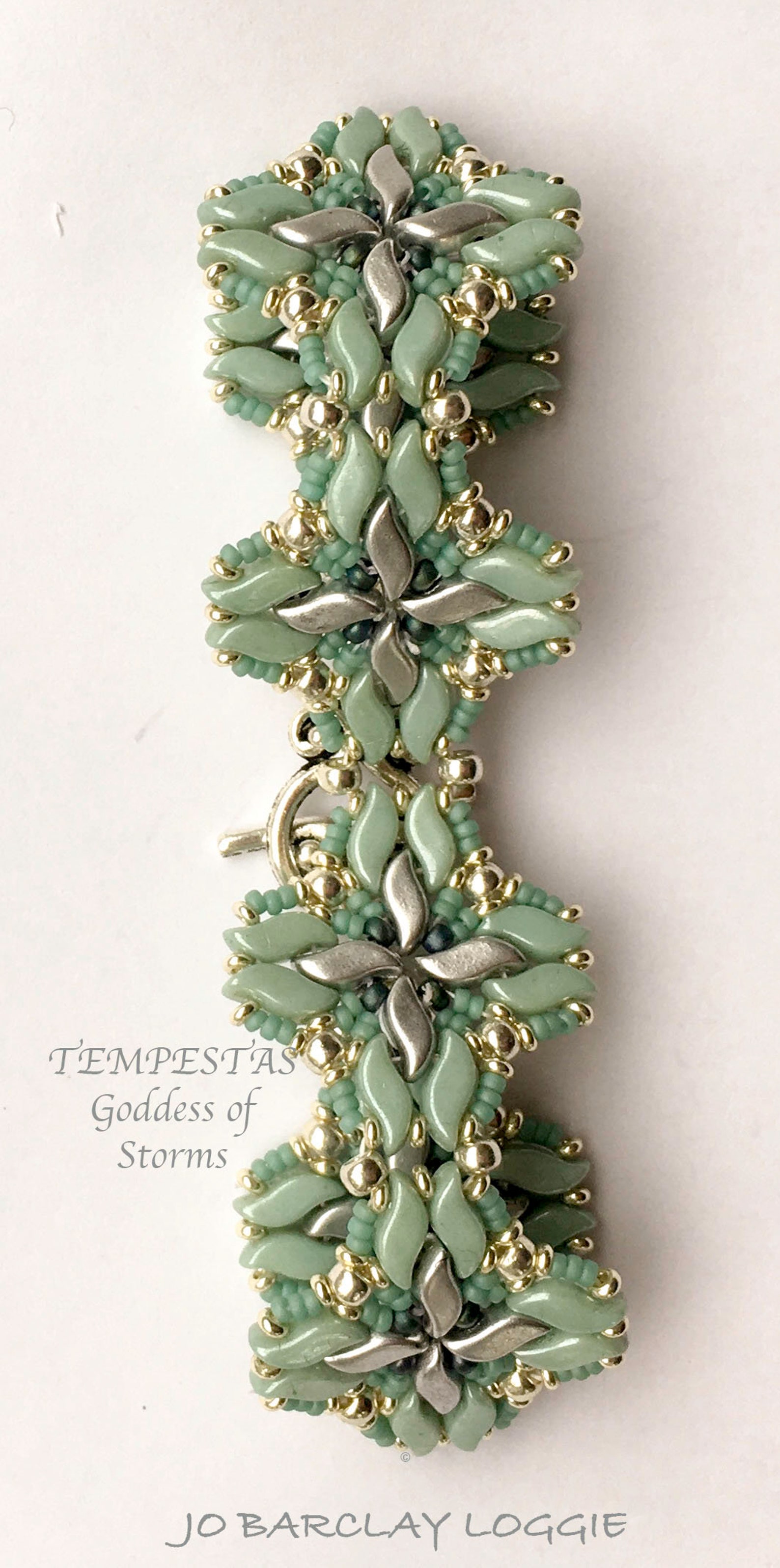 Storm Duo Cuff Bracelet Tutorial Beading Pattern TEMPESTAS - Etsy