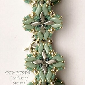 Storm Duo Cuff Bracelet Tutorial - Beading Pattern - TEMPESTAS - Etsy