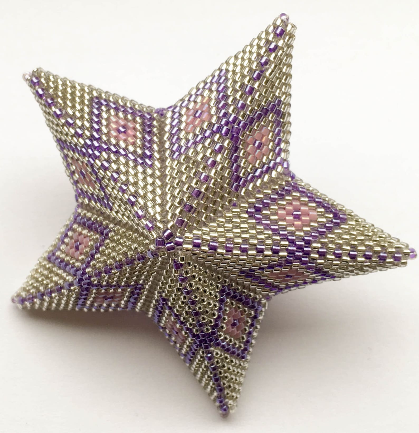 3D Star Peyote Stitch Beading Tutorial Christmas Decoration Bead ...