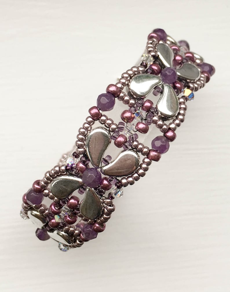 A Paisley Duo Bracelet Tutorial Beading Pattern BUTTERFLY - Etsy