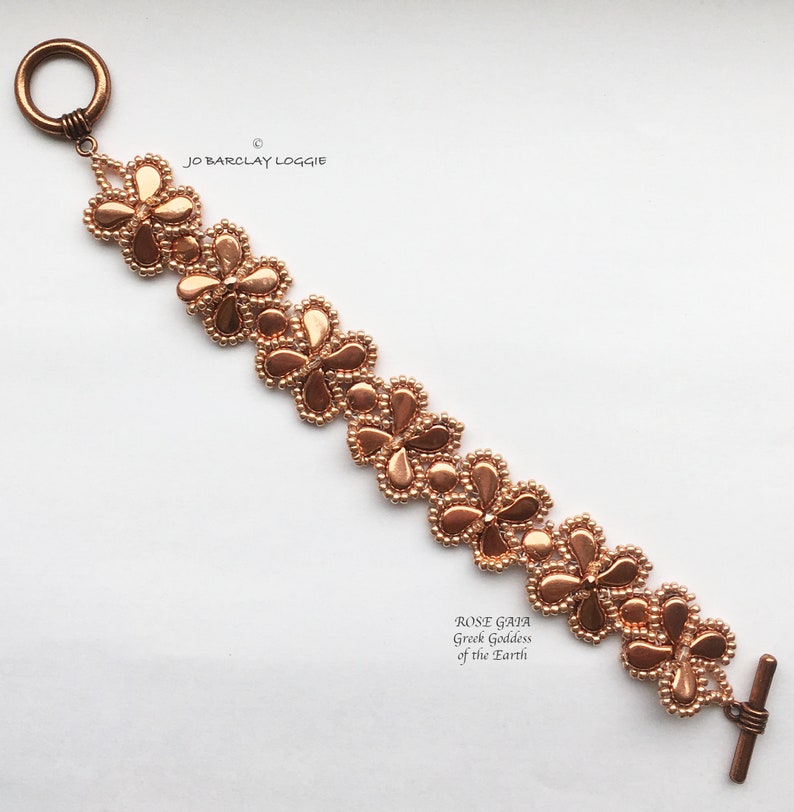 Paisley Duo Bracelet Tutorial - Beading Pattern - ROSE Gaia - Etsy