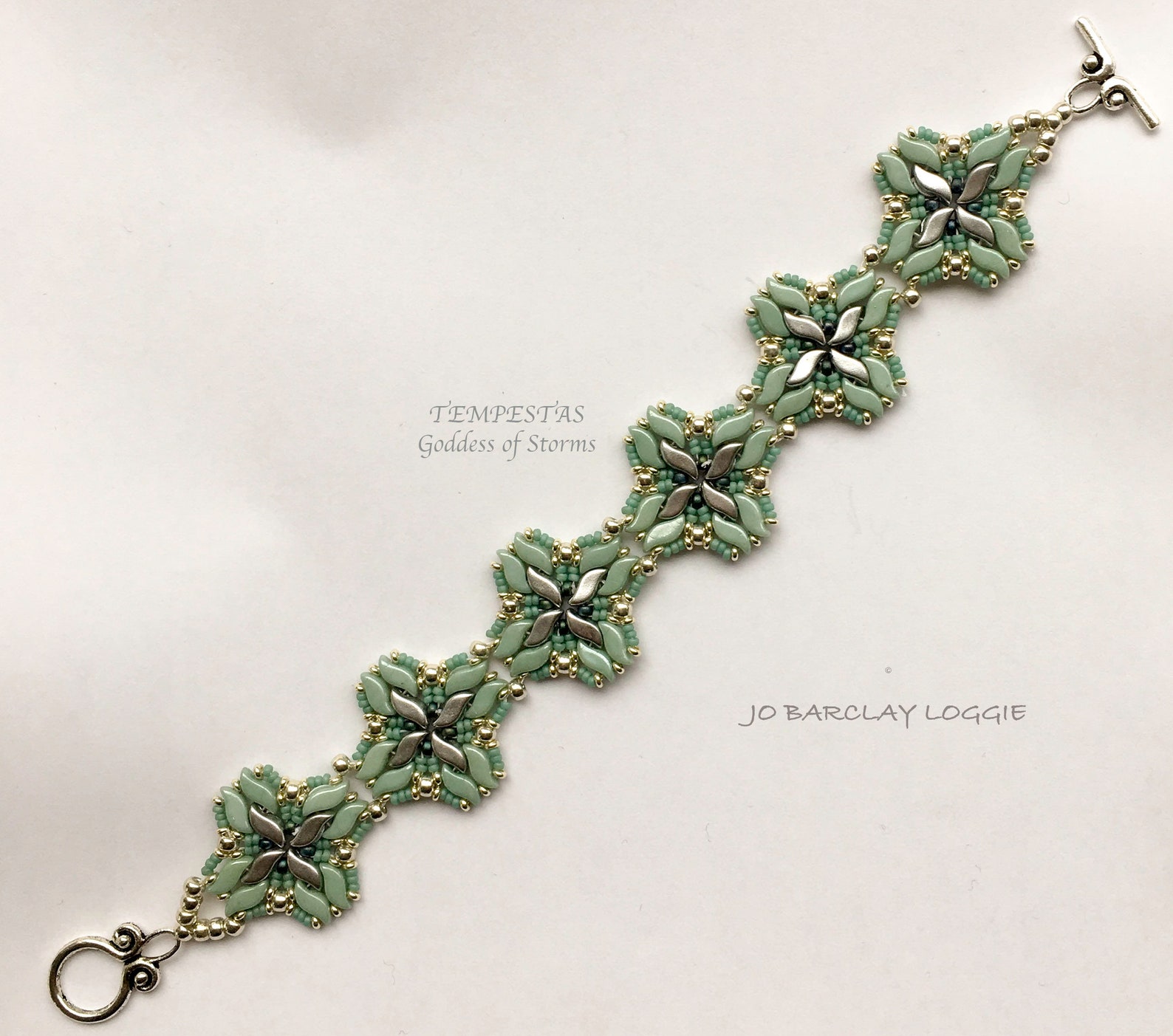 Storm Duo Cuff Bracelet Tutorial Beading Pattern TEMPESTAS - Etsy