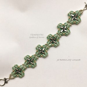 Storm Duo Cuff Bracelet Tutorial - Beading Pattern - TEMPESTAS - Etsy