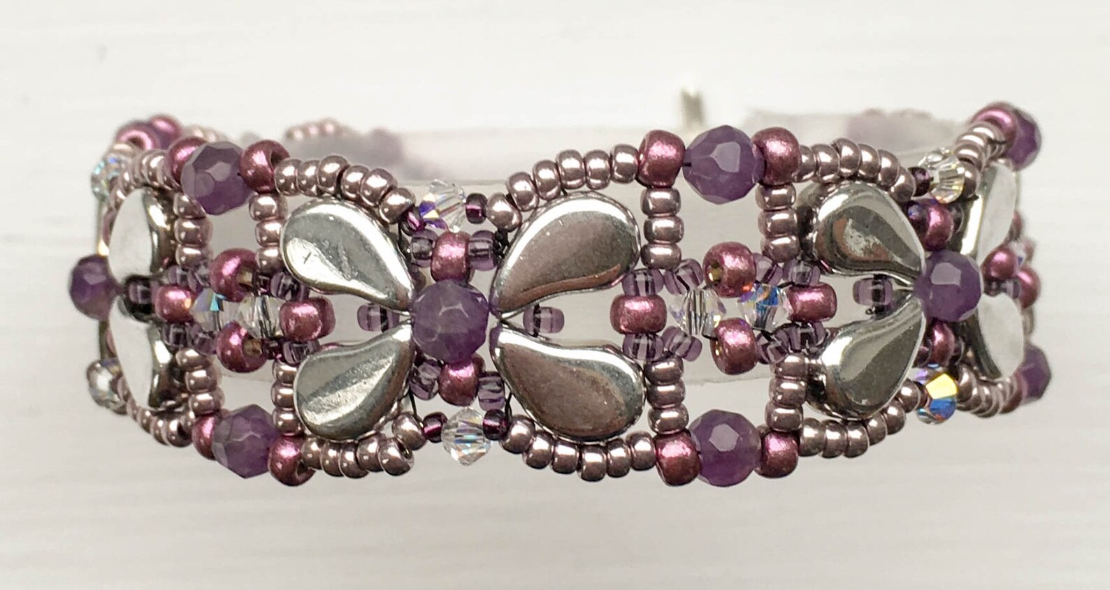 A Paisley Duo Bracelet Tutorial - Beading Pattern- BUTTERFLY KISSES ...