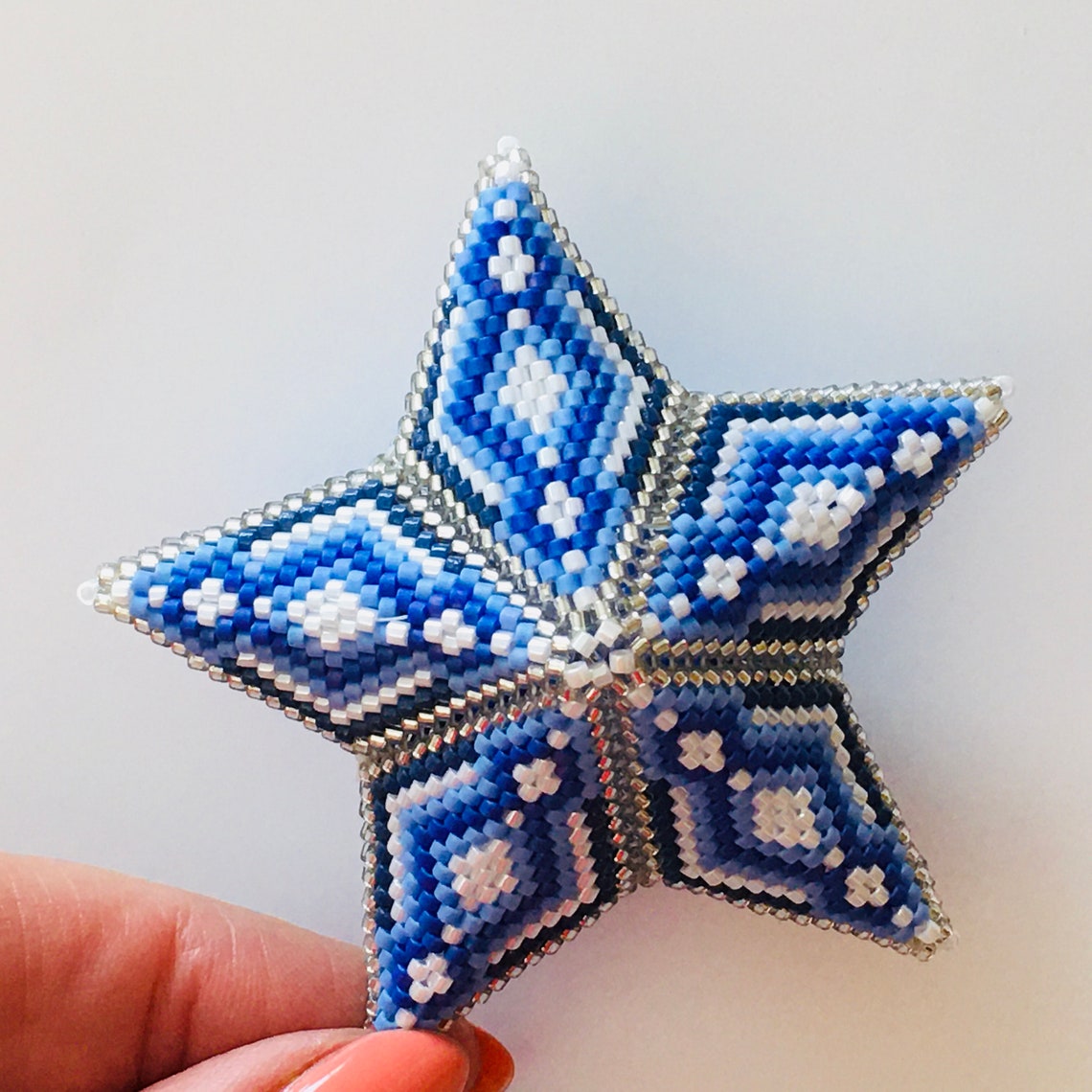 3D BEADED STARS TWO Tutorials Including Word Charts One | Etsy