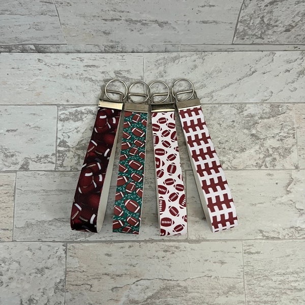 Leather Key Fob Football - Etsy