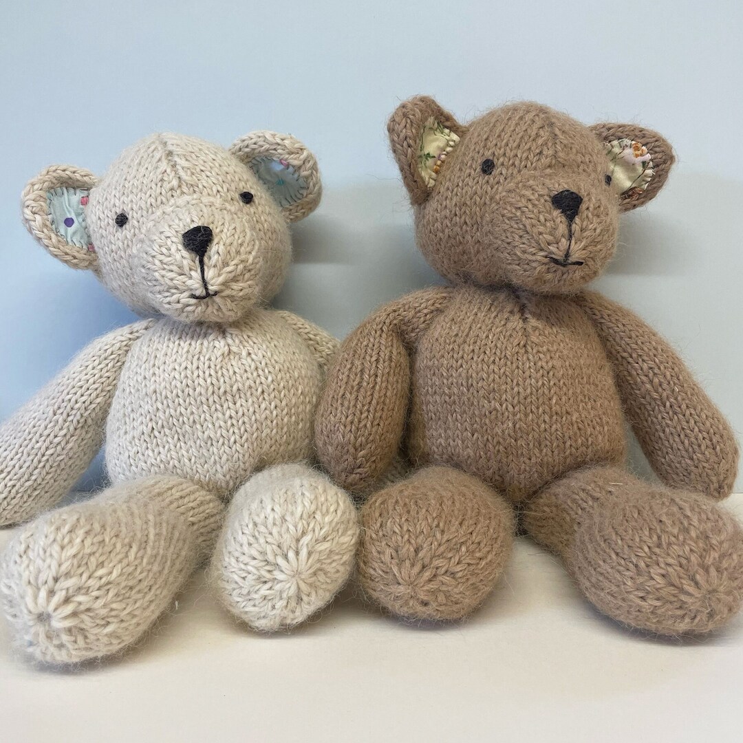 Hand Knitted Teddy Bear - Etsy
