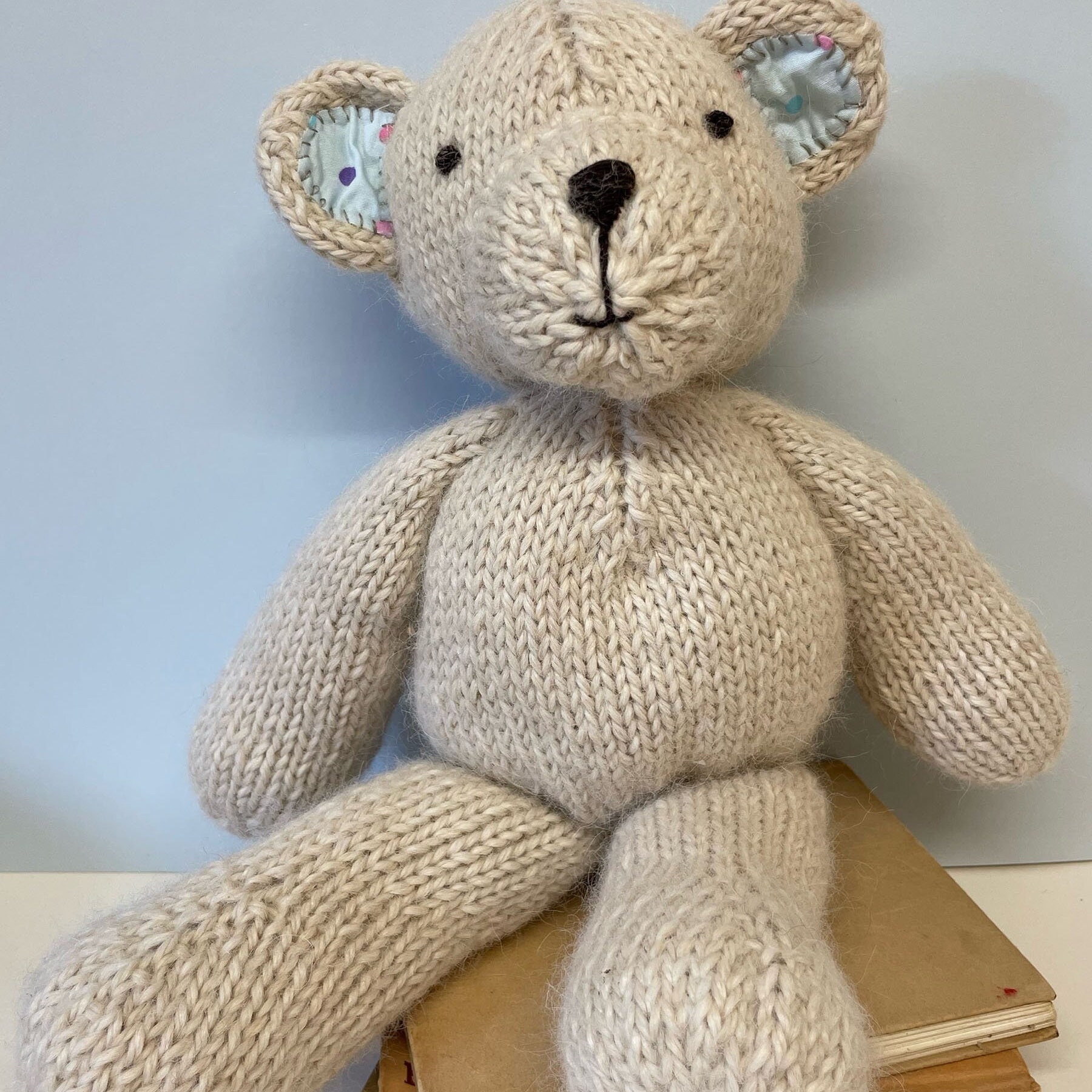Hand Knitted Teddy Bear - Etsy