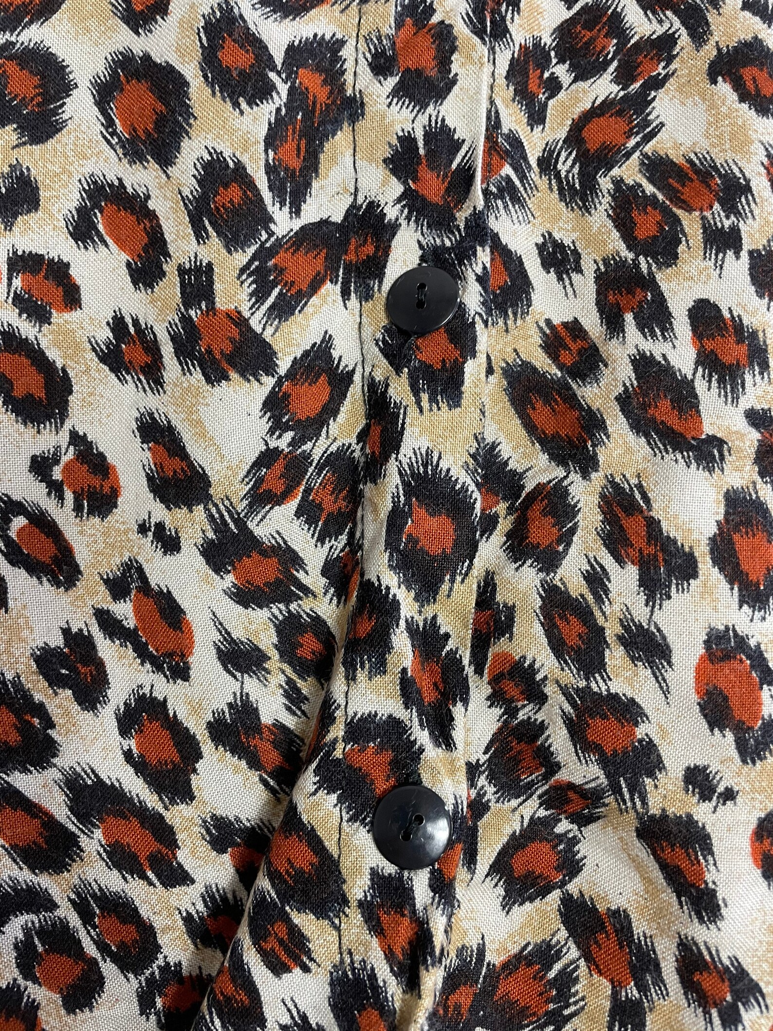 Vintage Leopard Print Blouse Top / Medium - Etsy
