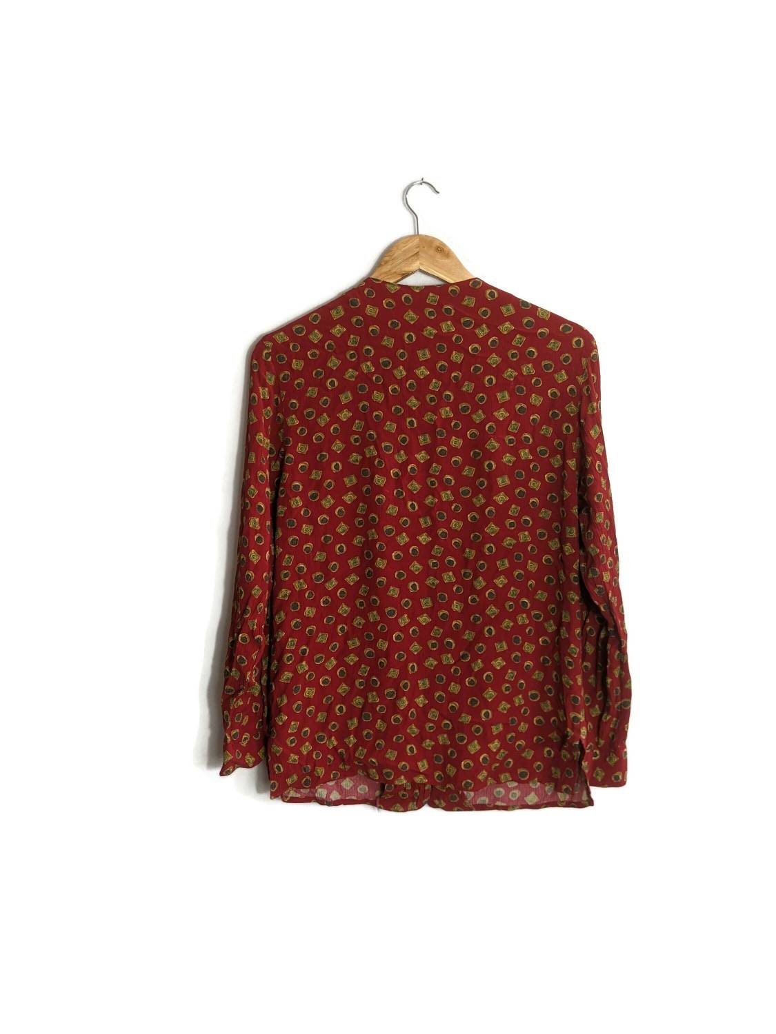 Vintage 90s Red Grunge Shirt / Large - Etsy India