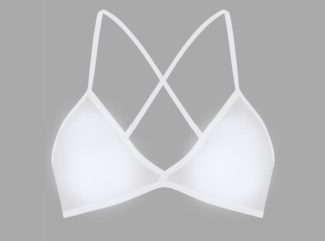 Organic Bra, White - Etsy