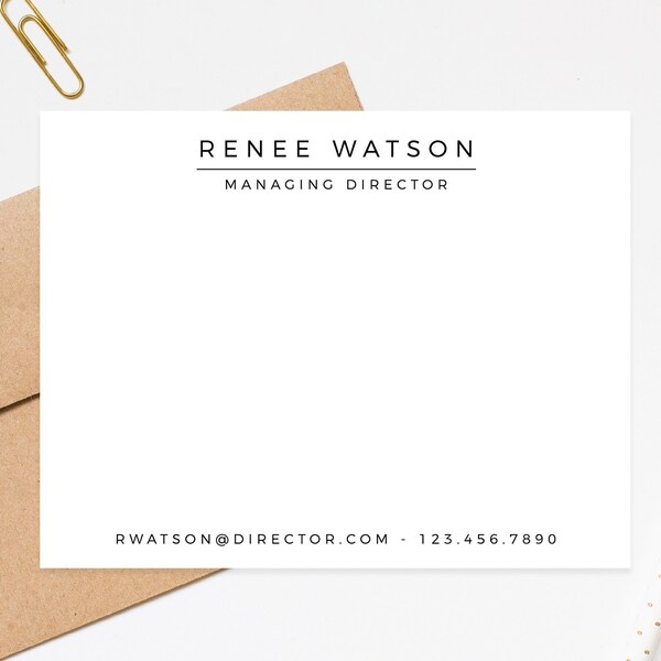 Flat Note Cards - Etsy