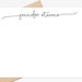 Script Personalized Stationery Cards Set Flat Notecards - Etsy