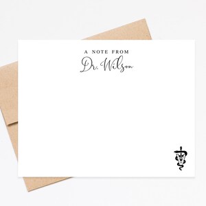 Vet Caduceus Stationery, A Note From Veterinary Stationary, Custom ...