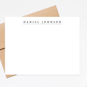 Modern Simplicity Personalized Stationery Note Cards - Etsy