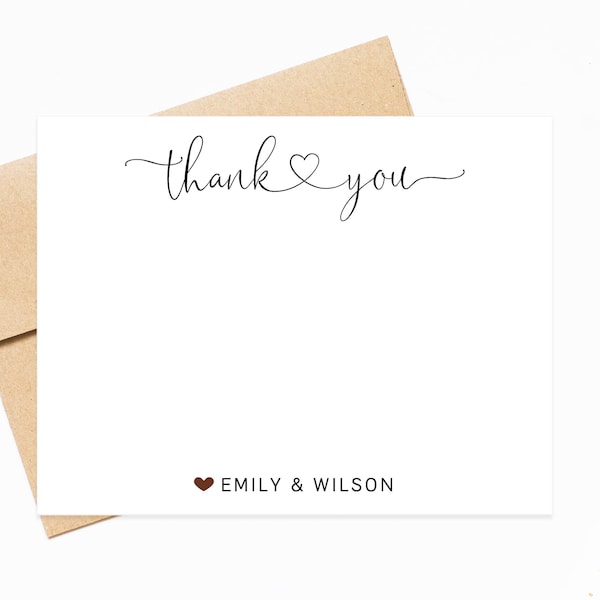 Elegant Thank You Notes - Etsy