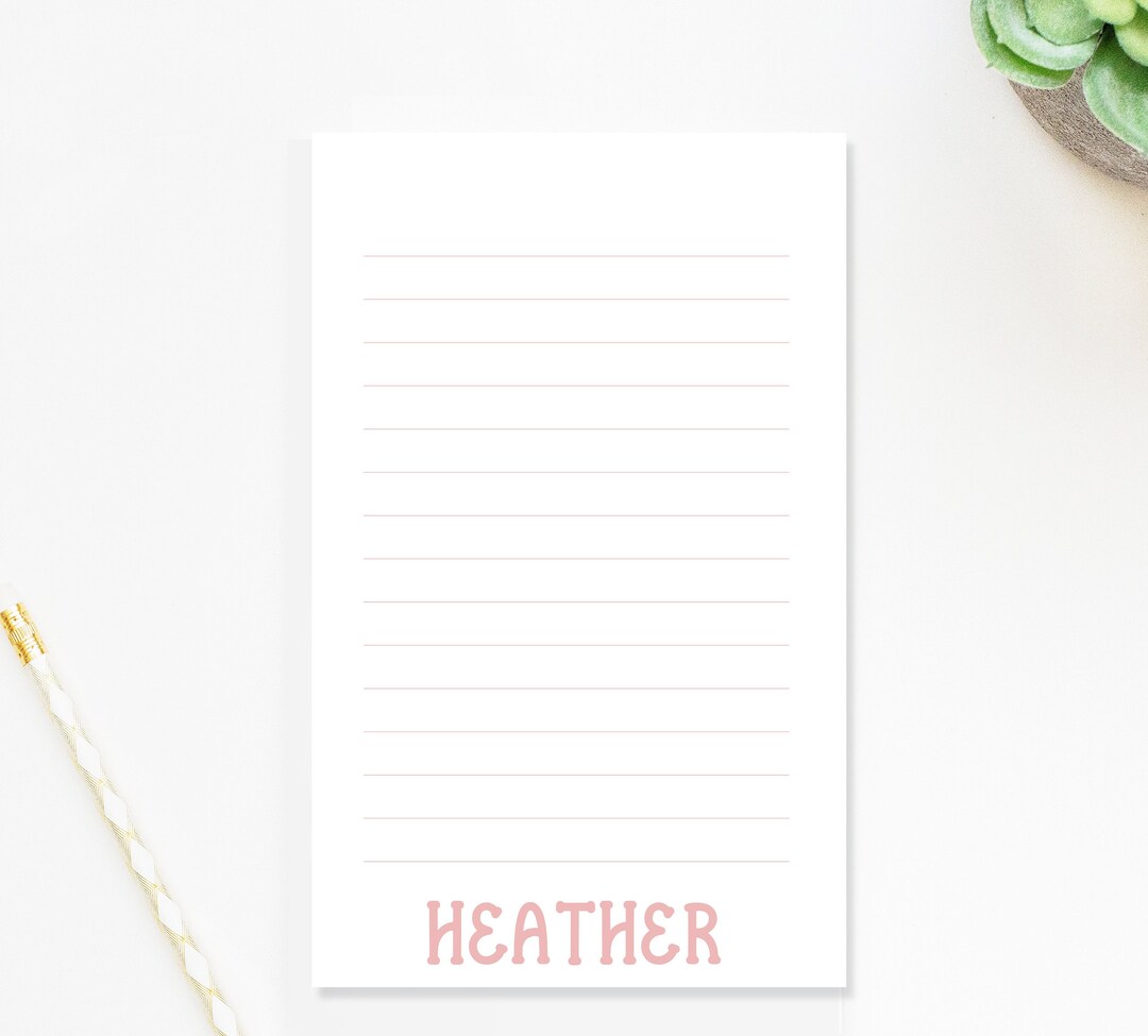 Personalized Lines Notepad for Kids, Children's To-do List Notepad Gift ...