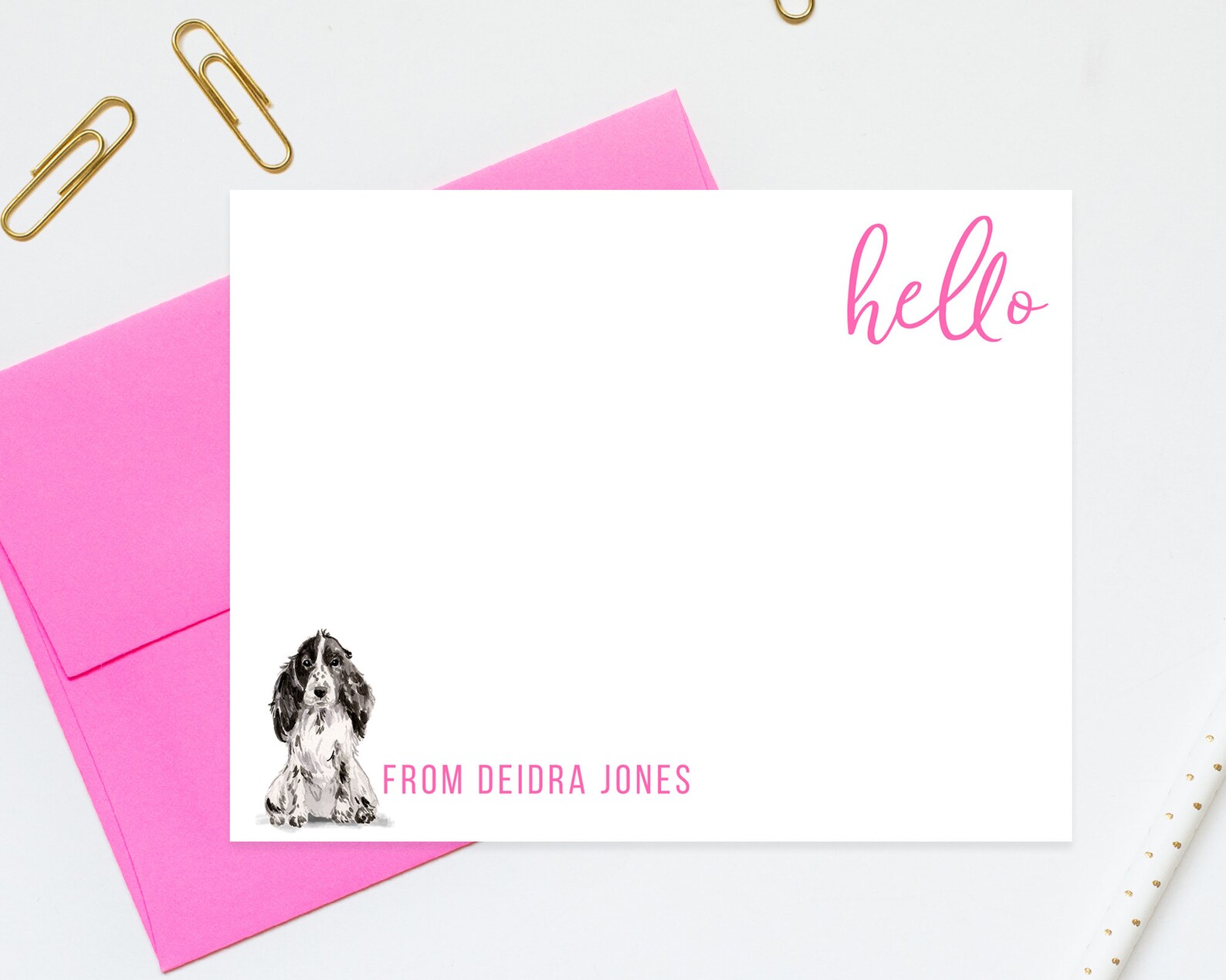 Personalized Dog Stationary Dog Lover Personalized Gift for - Etsy