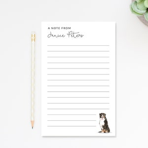 Personalized Dog Animal Notepad Stationery, A Note From Notepad With ...