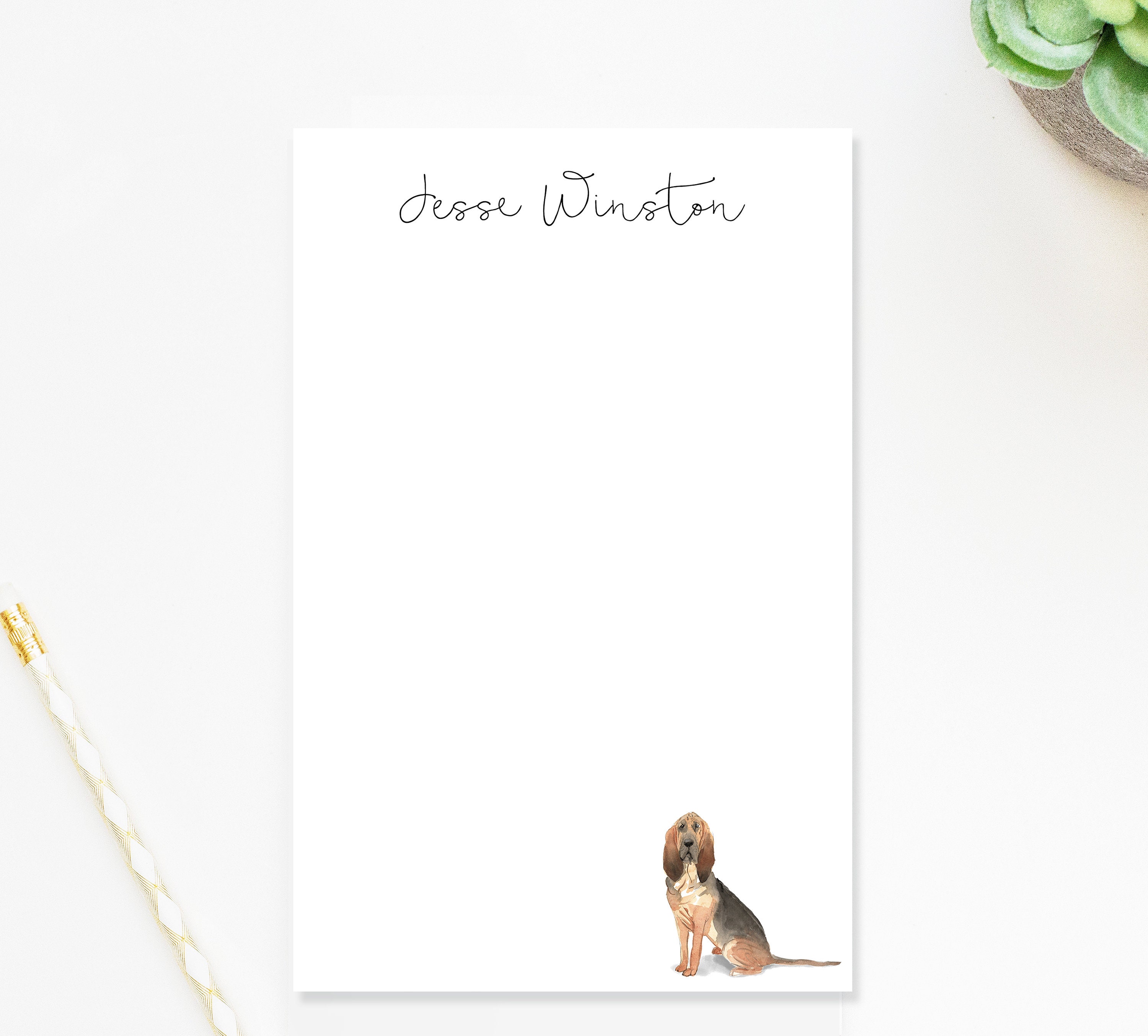 Personalized Dog Notepad Personalized Animal Notepad for Dog | Etsy
