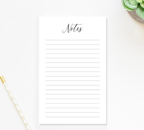 Stylish Notepad for Notes to Do List Notepad Gift for | Etsy