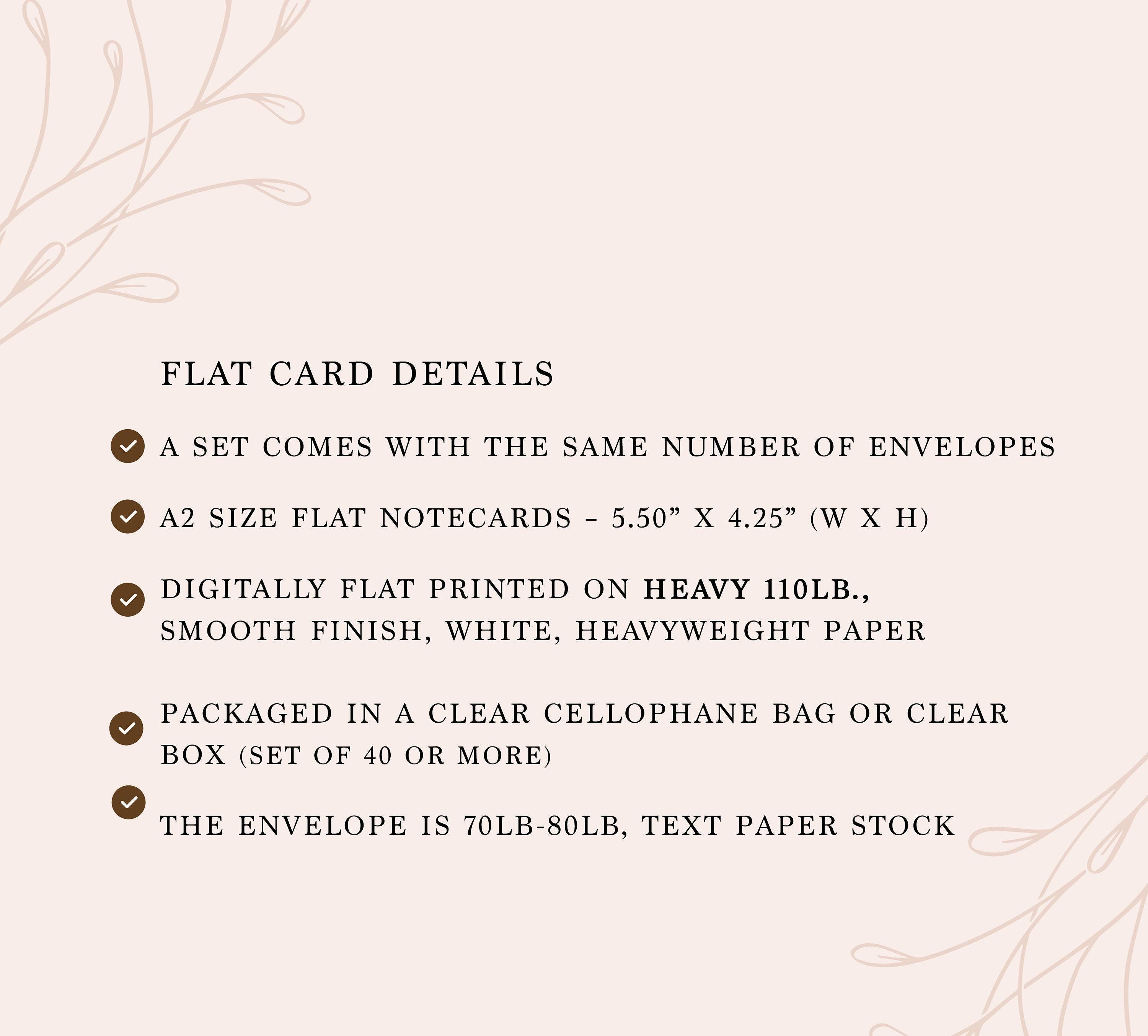 Simple Modern Personalized Stationery Note Cards, Stationary Flat Cards ...